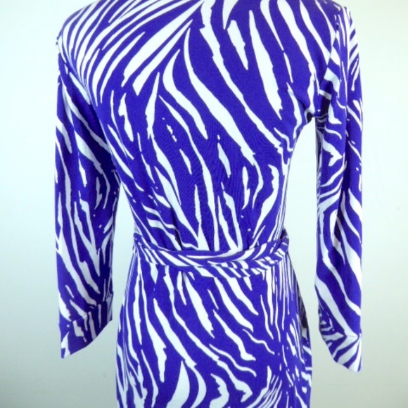 Diane Von Furstenberg | Dresses | Diane Von Furstenberg Purple Animal ...